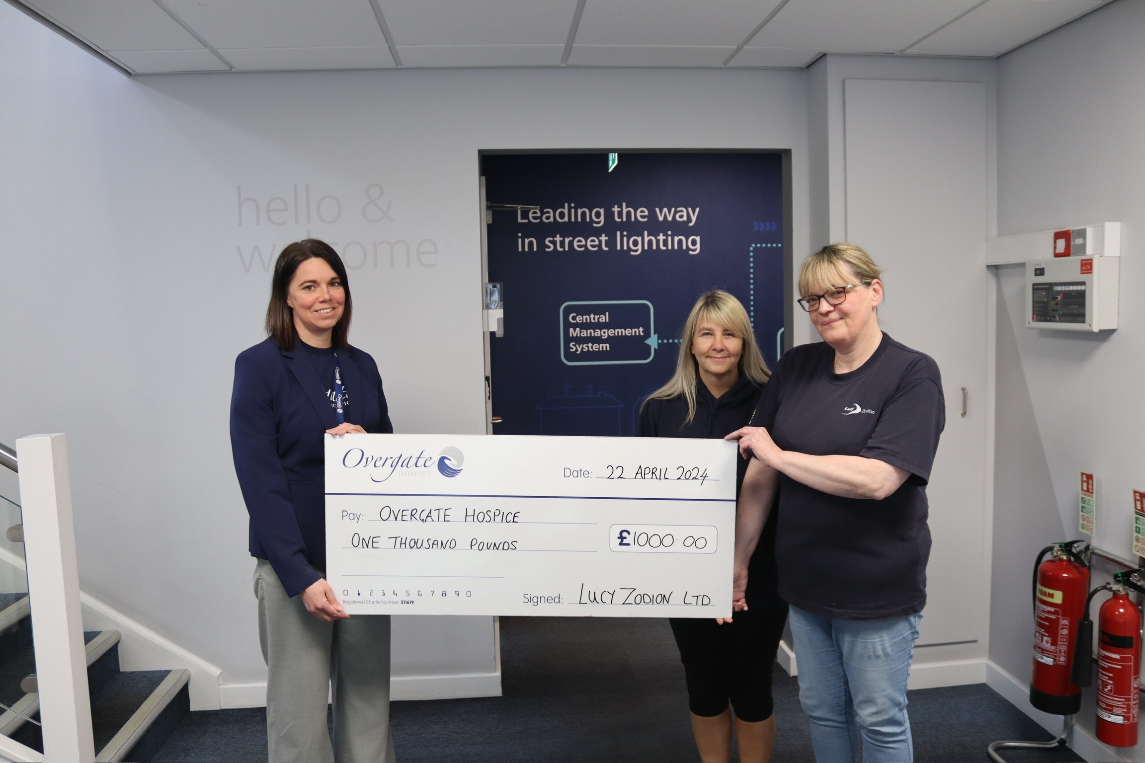 Lucy Zodion continues to support Overgate Hospice with £1000 Donation ...